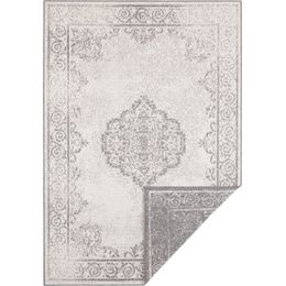 Teppich NORTHRUGS "CEBU Wendeteppich" Teppiche Gr. B/L: 240 cm x 340 cm, 5 mm, 1 St., beige (creme, grau) In-& Outdoor, Wetterfest, Balkon, Wohnzimmer, Wasserfest, Orientalisch