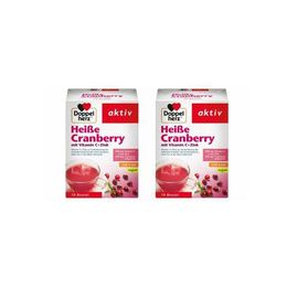 Queisser Doppelherz hei&szlig;e Cranberry m.Vit.C+Zink Granulat (2x10 St) 20 St