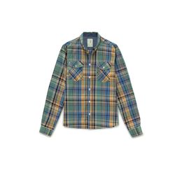 By Diess Collection Hemd Jungen Größe 136/147 blau / türkis / ocker / grün / weinrot