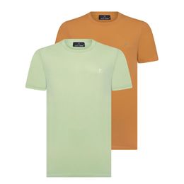 Jacey Quinn T-Shirt Herren Gr&ouml;&szlig;e XL braun / gr&uuml;n