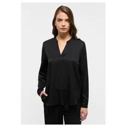 Longbluse Eterna "LOOSE FIT" Gr. 48, schwarz, Damen, 100% Viskose, Blusen