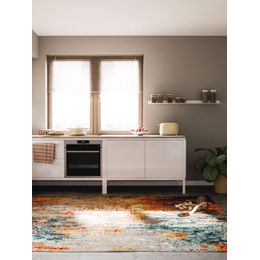 benuta Nest Kurzflor Teppich Casa Multicolor 120x170 cm - Moderner Kurzflor-Teppich für Wohnzimmer