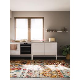 benuta Nest Kurzflor Teppich Casa Multicolor 120x170 cm - Moderner Kurzflor-Teppich für Wohnzimmer