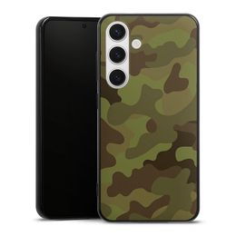DeinDesign Galaxy S24 Handy Silikon H&uuml;lle Case schwarz Handyh&uuml;lle Camouflage Army Tarnmuster