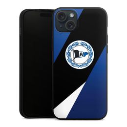 DeinDesign iPhone 15 Plus Handy Premium Silikon H&uuml;lle Handyh&uuml;lle schwarz Case Official Licensed Product Dsc Arminia Bielefeld Silikon Premium Case