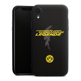 DeinDesign iPhone Xr Handy Premium Silikon H&uuml;lle Handyh&uuml;lle schwarz Case Borussia Dortmund Bvb Marco Reus Silikon Premium Case
