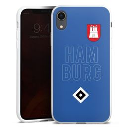 DeinDesign iPhone Xr Handy Silikon H&uuml;lle Case wei&szlig; Handyh&uuml;lle Official Licensed Product Hamburg Hamburger Sv Silikon Case