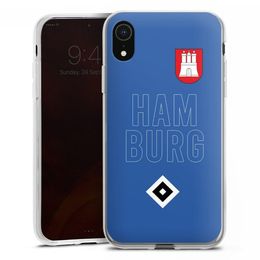 DeinDesign iPhone Xr Handy Silikon H&uuml;lle Case transparent Handyh&uuml;lle Official Licensed Product Hamburg Hamburger Sv Silikon Case