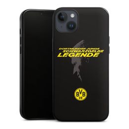 DeinDesign iPhone 14 Plus Handy Silikon H&uuml;lle Case schwarz Handyh&uuml;lle Borussia Dortmund Bvb Marco Reus