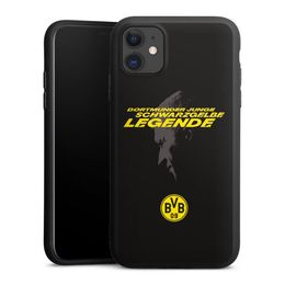 DeinDesign iPhone 11 Handy Premium Silikon H&uuml;lle Handyh&uuml;lle schwarz Case Borussia Dortmund Bvb Marco Reus Silikon Premium Case