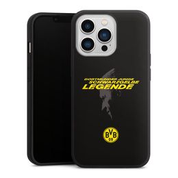 DeinDesign iPhone 13 Pro Handy Premium Silikon H&uuml;lle Handyh&uuml;lle schwarz Case Borussia Dortmund Bvb Marco Reus Silikon Premium Case