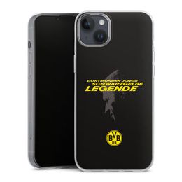 DeinDesign iPhone 14 Plus Handy Silikon H&uuml;lle Case transparent Handyh&uuml;lle Borussia Dortmund Bvb Marco Reus Silikon Case