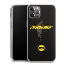 DeinDesign iPhone 12 Pro Max Handy Silikon H&uuml;lle Case transparent Handyh&uuml;lle Borussia Dortmund Bvb Marco Reus Silikon Case