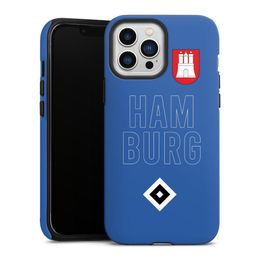 DeinDesign iPhone 13 Pro Max Handy Panzer Handyh&uuml;lle robuste Outdoor H&uuml;lle Schutzh&uuml;lle matt Official Licensed Product Hamburg Hamburger Sv Tough Case