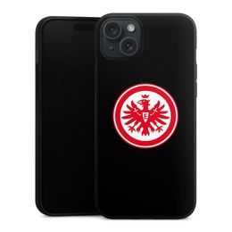 DeinDesign iPhone 15 Plus Handy Premium Silikon H&uuml;lle Handyh&uuml;lle schwarz Case Sge Eintracht Frankfurt Eagle Silikon Premium Case