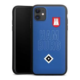 DeinDesign iPhone 11 Handy Premium Silikon H&uuml;lle Handyh&uuml;lle schwarz Case Official Licensed Product Hamburg Hamburger Sv Silikon Premium Case