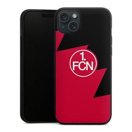 DeinDesign iPhone 15 Plus Handy Premium Silikon H&uuml;lle Handyh&uuml;lle schwarz Case 1. Fcn 1. Fc N&uuml;rnberg Merchandise Silikon Premium Case