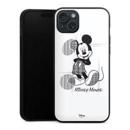 DeinDesign iPhone 15 Plus Handy Premium Silikon H&uuml;lle Handyh&uuml;lle schwarz Case Mickey Mouse Disney Official Licensed Product Silikon Premium Case