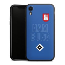 DeinDesign iPhone Xr Handy Premium Silikon H&uuml;lle Handyh&uuml;lle schwarz Case Official Licensed Product Hamburg Hamburger Sv Silikon Premium Case