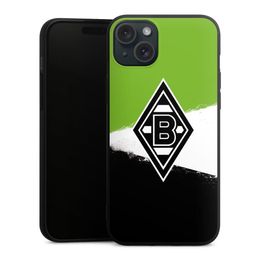 DeinDesign iPhone 15 Plus Handy Premium Silikon H&uuml;lle Handyh&uuml;lle schwarz Case Borussia M&ouml;nchengladbach Bmg Official Licensed Product Silikon Premium Case