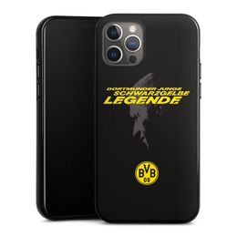 DeinDesign iPhone 12 Pro Handy Silikon H&uuml;lle Case schwarz Handyh&uuml;lle Borussia Dortmund Bvb Marco Reus