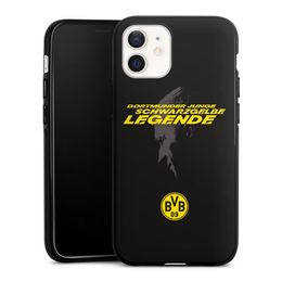 DeinDesign iPhone 12 Handy Silikon H&uuml;lle Case schwarz Handyh&uuml;lle Borussia Dortmund Bvb Marco Reus