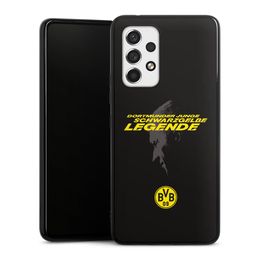 DeinDesign Galaxy A53 5G Handy Silikon H&uuml;lle Case schwarz Handyh&uuml;lle Borussia Dortmund Marco Reus Bvb