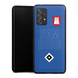 DeinDesign Galaxy A52s 5G Handy Silikon H&uuml;lle Case schwarz Handyh&uuml;lle Official Licensed Product Hamburg Hamburger Sv