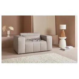 Loveseat LeGer Home by Lena Gercke "Maileen Sessel" Sessel Gr. Struktur fein, B/H/T: 142cm x 74cm x 90cm, beige XXL-Sessel passend zur Modulserie "Maileen" - separat stellbar