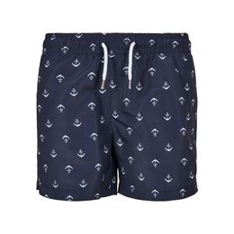 Urban Classics Badeshorts Jungen Größe 110/116 dunkelblau / weiß