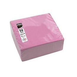 PROnappe Servietten rosa 2-lagig 10,0 x 10,0 cm 50 St.