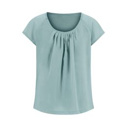 WITT Damen Blusenshirt im Material-Mix, mint, Gr&ouml;&szlig;e 50