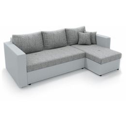 Sofa l Form , Grau, 224 x 95 cm Vitalispa