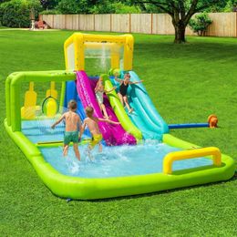 Bestway 53387 Splash Course aufblasbarer Wasserspielplatz für Kinder mit Hindernissen