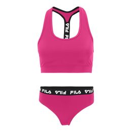Fila Sportbikini 'SORANO' Damen Größe M fuchsia / schwarz / weiß