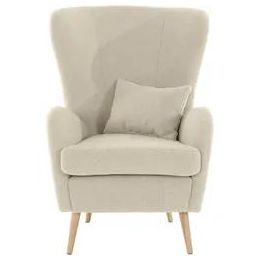 Guido Maria Kretschmer Home & Living Sessel GUIDO MARIA KRETSCHMER HOME & LIVING "Salla auch in Fellimitat und Feincord, viele Bezugsarten, Ohrensessel" Gr. Fellimitat, ohne Hocker, H/T: 118cm x 94cm, beige (creme) Ohrensessel ohne Hocker mit Sessel wahlweise oder Hocker; großer Sessel: Maße BTH: 7894118cm