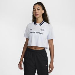 Nike Sportswear Crop Top mit kurzen Ärmeln für Damen - Grau