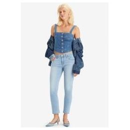 Mendler Boyfriend-Jeans LEVI'S "MID RISE BOYFRIEND", Damen, Gr. 32, Länge 30, blau (cool friends from co), Denim/Jeans, Obermaterial: 76% Baumwolle, 23% Polyester, 1% Elasthan, casual, figurbetont, Jeans