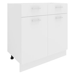 Vcm Küchenschrank Breite 80 cm Schublade Unterschrank Küche Küchenmöbel Esilo