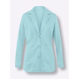 WITT Damen Sweatblazer am &Auml;rmel gerafft, mint, Gr&ouml;&szlig;e 44
