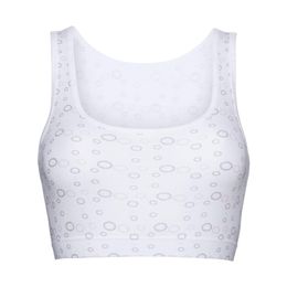w&auml;schepur w&auml;schepur Damen Bustier im Druck-Dessin, wei&szlig;-bedruckt, Gr&ouml;&szlig;e 38