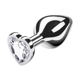 EIS Metall-Analplug mit Kristall, 8 cm