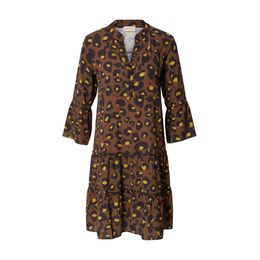 Cartoon Kleid Damen Gr&ouml;&szlig;e 40 braun / orange / schwarz Sommerkleid