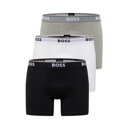 BOSS Boxershorts 'Power' Herren Gr&ouml;&szlig;e S graumeliert / schwarz / wei&szlig;