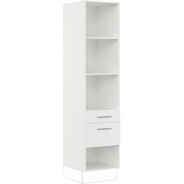 Seitenschrank IMPULS KÜCHEN ""Valencia", Breite/Höhe: 50/205,1 cm, mit Soft-Close" Schränke Gr. B/H/T: 50 cm x 205,1 cm x 57,6 cm, weiß Seitenschränke vormontiert, mit Schubkasten, Auszug, verstellbaren Fachböden