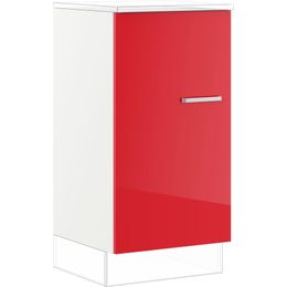 Kochfeldumbauschrank IMPULS KÜCHEN ""Turin", Breite/Höhe: 60/104,3 cm", rot (rot hochglanz), B:60cm H:104,3cm T:57,9cm, Holzwerkstoff, Schränke, vormontiert, mit Drehtür