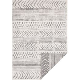 Teppich NORTHRUGS "BIRI Wendeteppich" Teppiche Gr. B/L: 120 cm x 170 cm, 5 mm, 1 St., beige (creme, grau) In-& Outdoor, Wetterfest, Balkon, Garten, Wohnzimmer, Wasserfest, Boho