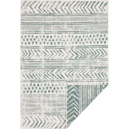 Teppich NORTHRUGS "BIRI Wendeteppich" Teppiche Gr. B/L: 240 cm x 340 cm, 5 mm, 1 St., beige (creme, grün) In-& Outdoor, Wetterfest, Balkon, Garten, Wohnzimmer, Wasserfest, Boho