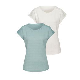 Vivance Rundhalsshirt mehrfarbig Gr. 32/34 für Damen. Mit Rundhals. Nachhaltig.