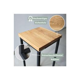 holz4home® Blumenständer Dekoständer Eiche Natur geölt 3-tlg. SET